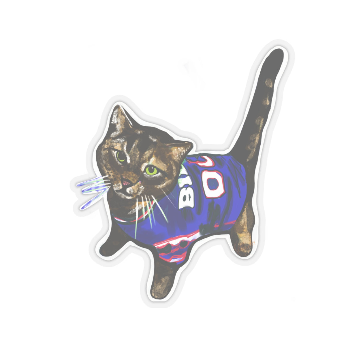 Bills Kitty Cat Kiss-Cut Stickers – Buffalo Art Room